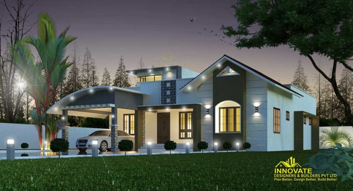 Innovate Designers & Builders | Single Storey House Elevation
